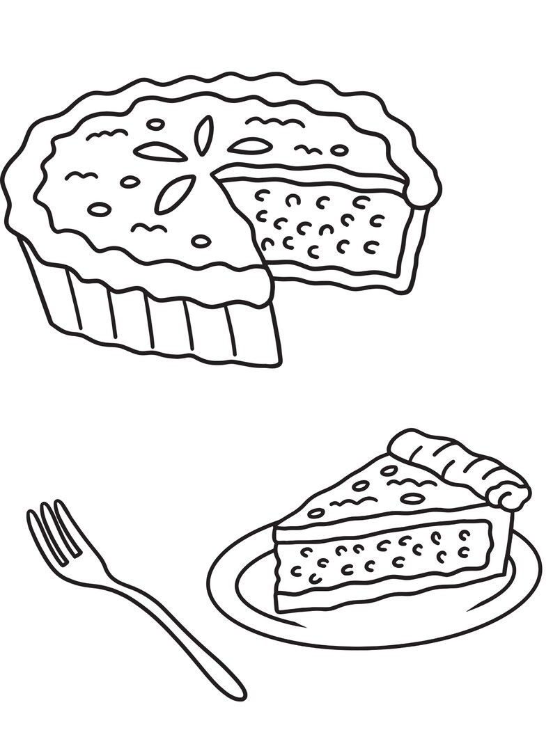 Thanksgiving Coloring Pages - Etsy