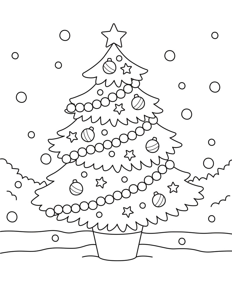 Christmas Coloring Pages - Etsy