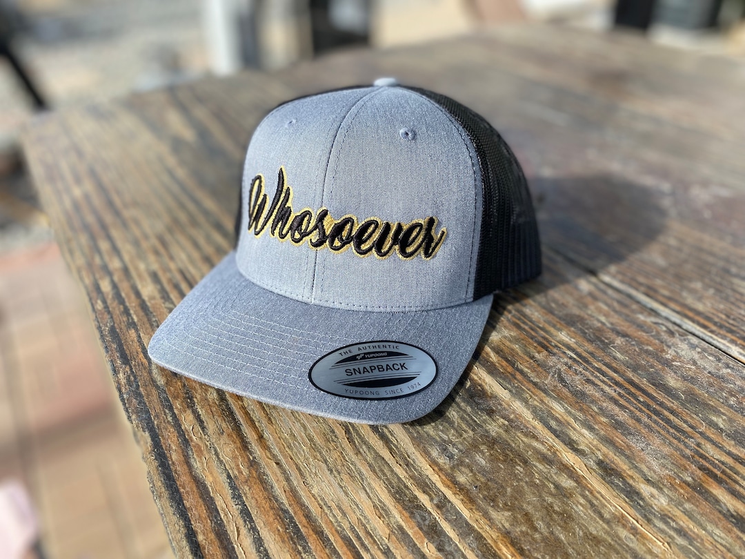 3D Puff Embroidered Hat, Embroidered Trucker Hat, Snapback - Etsy