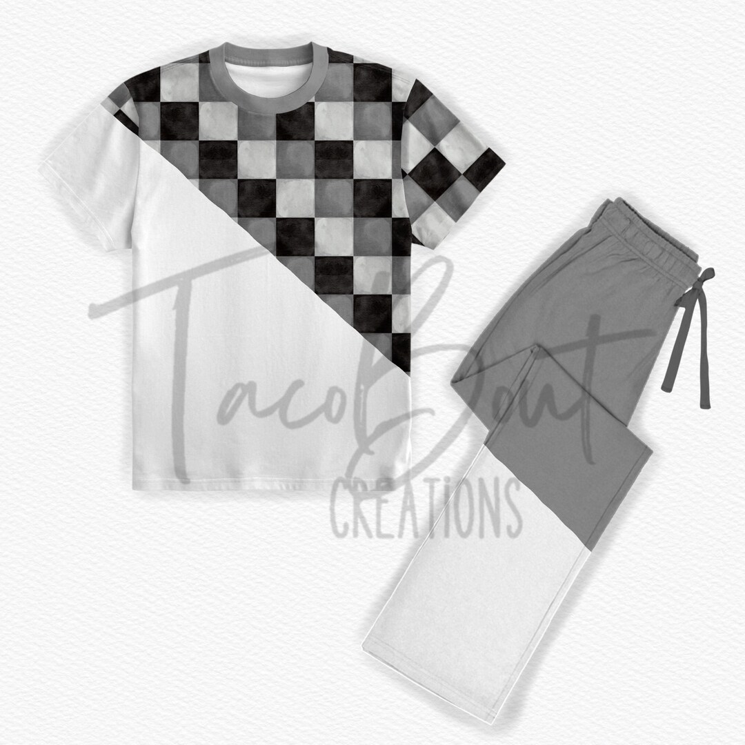 Men’s Pajama Set Mock-up, PROCREATE Mock-up, Photoshop Mockup ...