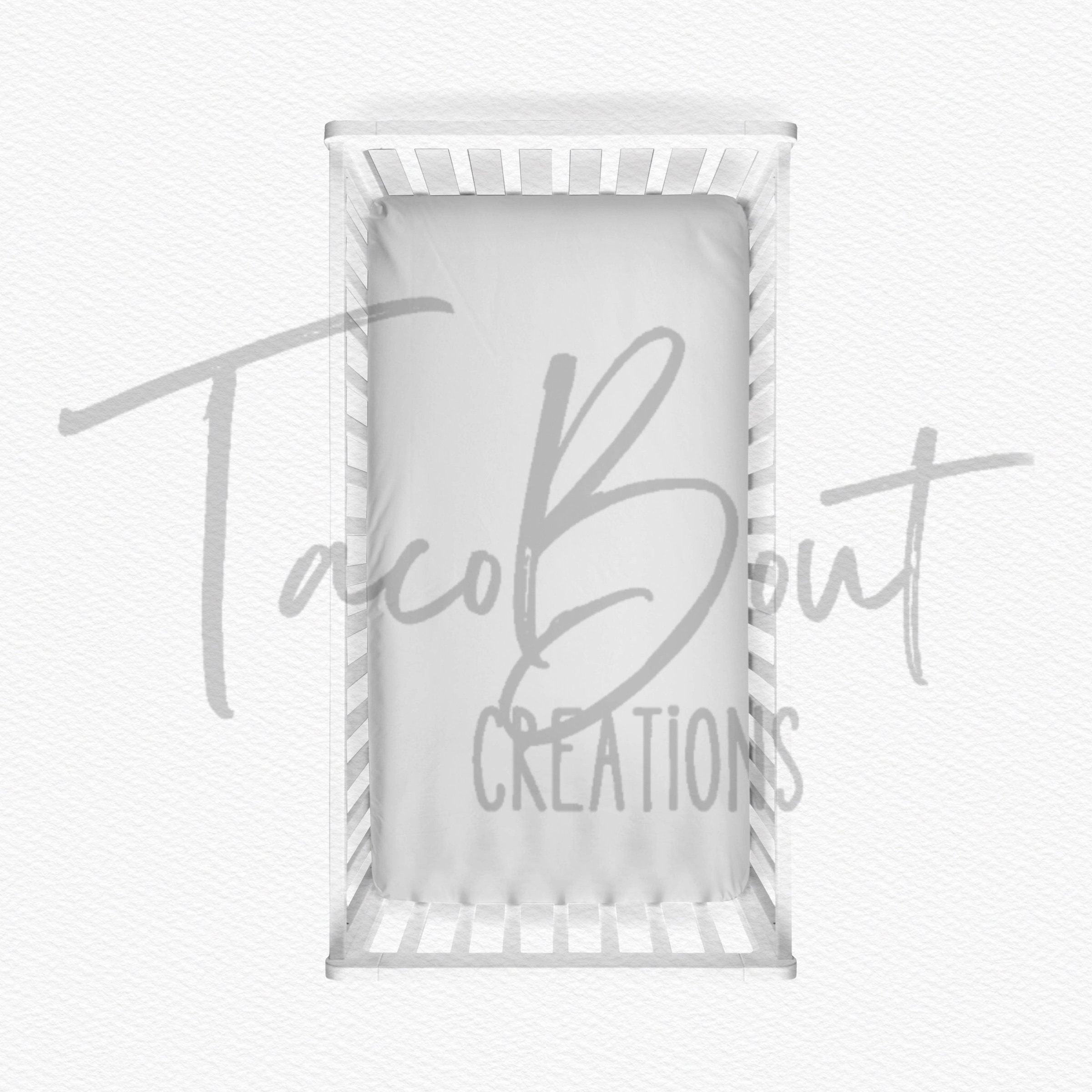 Crib Sheet Mock-up Template, Realistic Clothing Mock-up Template ...