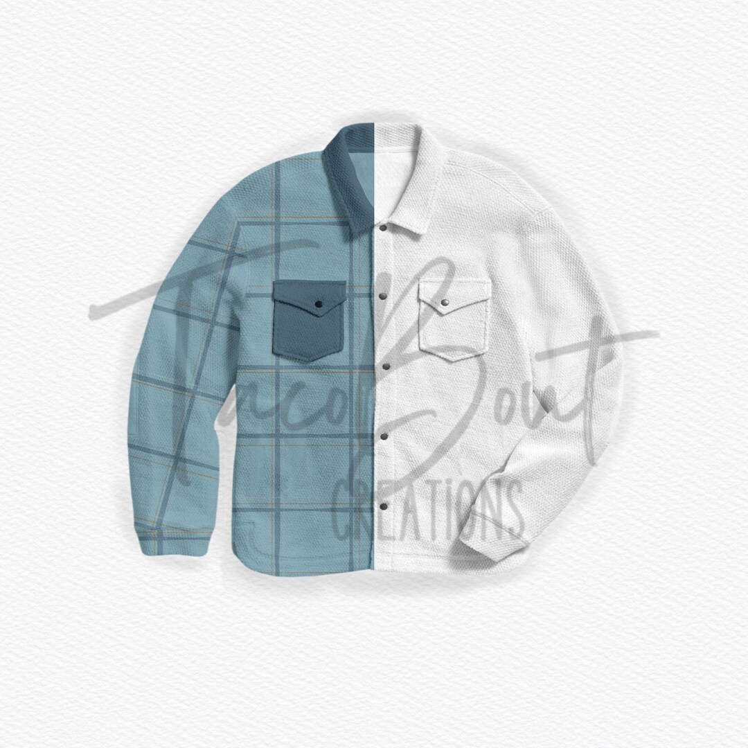 Kids Shacket Mock-up, Jacket Mock-up, Realistic Procreate Mock-up ...