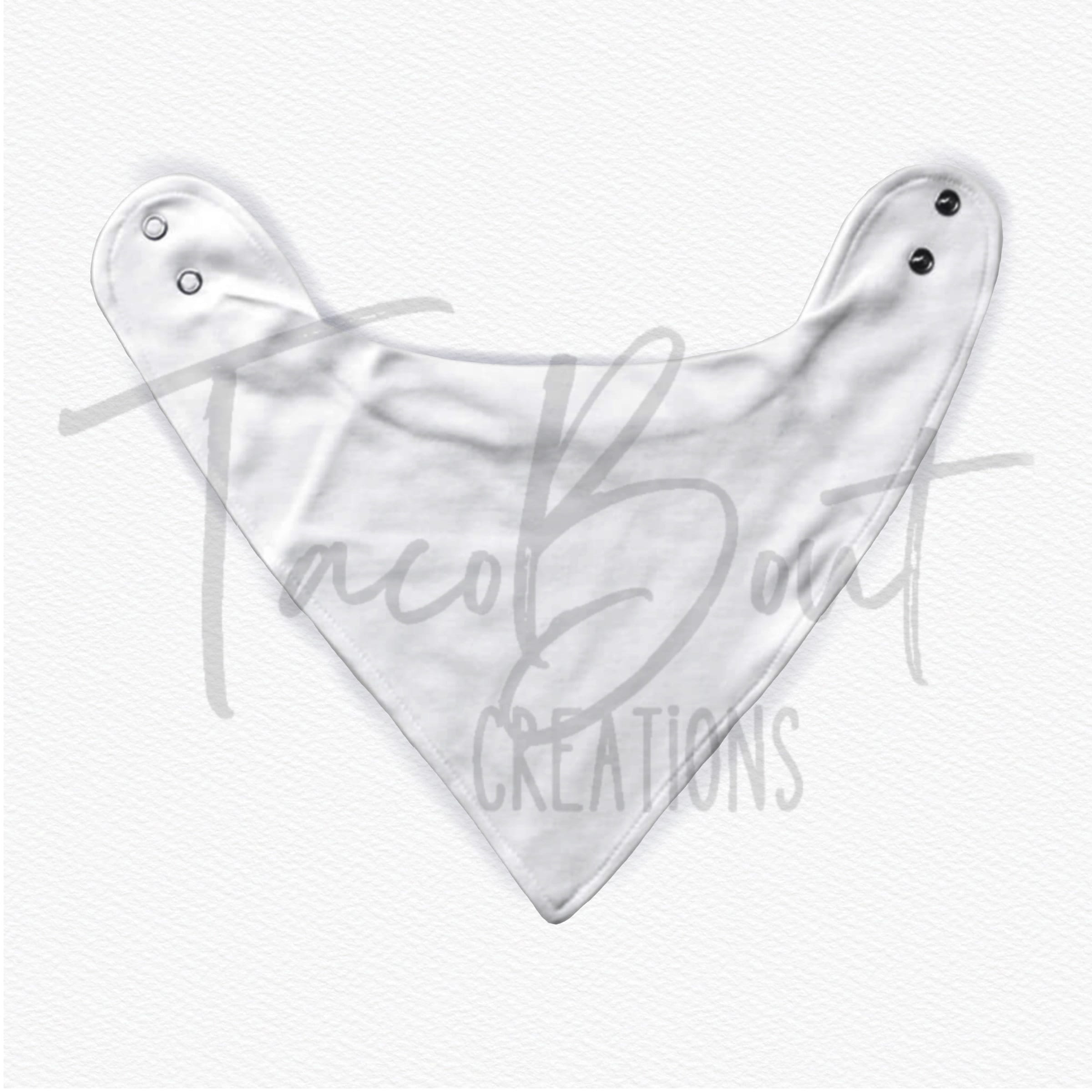 Baby Bib Mock-up, Bandana Bib Mock-up, Realistic Procreate Mock-up ...