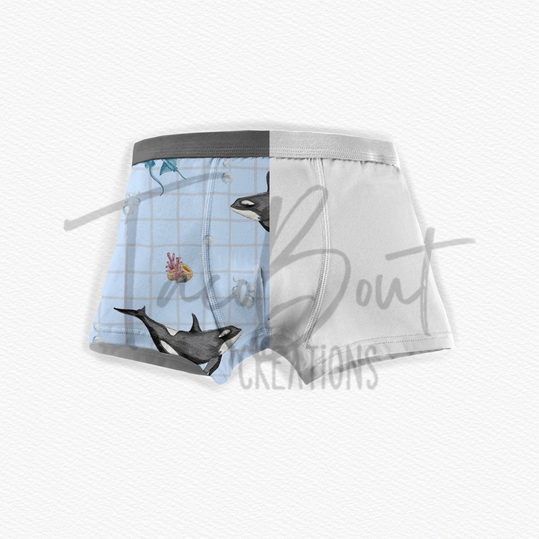 Boxer Shorts Mock-up, Boxer Underwear Mock-up, Procreate Mock-up ...