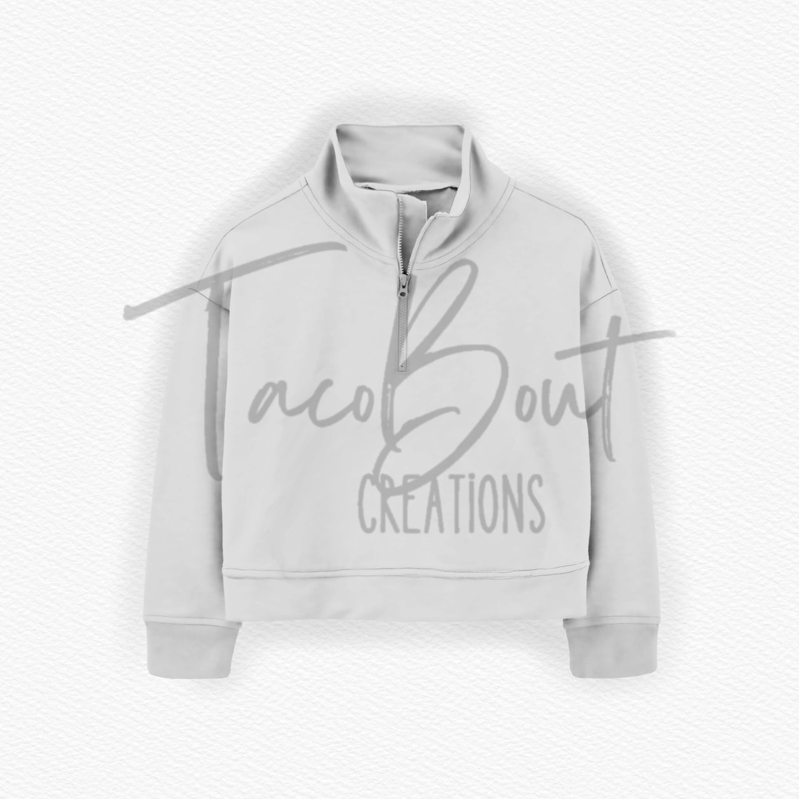 Half Zip Sweater Mock-up Template, Realistic Clothing Mock-up Template ...