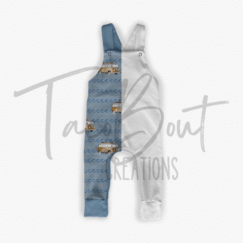 Crescent Overalls Mock-up, Procreate Mock-up, Realistic Mock-up, Baby ...