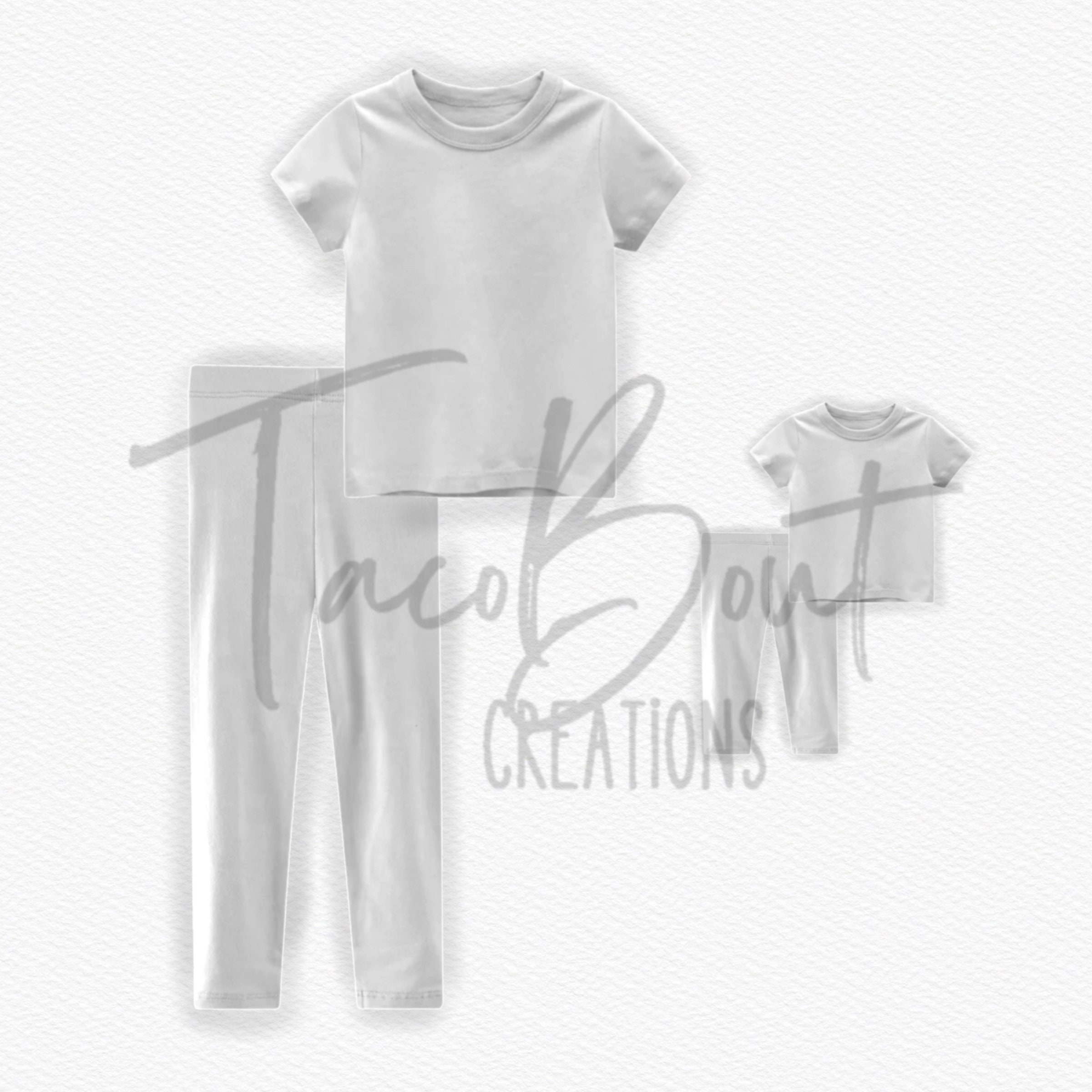 Dolly and Me Set Mock-up Template, Leggings Mock-up, Shirt Mock-up ...