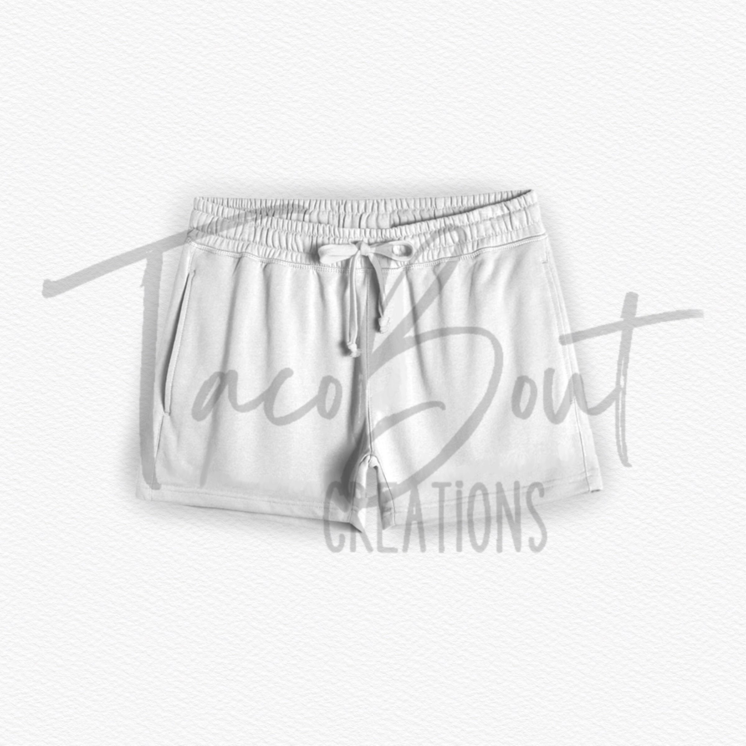 Women’s Shorts Mock-up, Procreate Mock-up, Photoshop Mock-up, Realistic ...