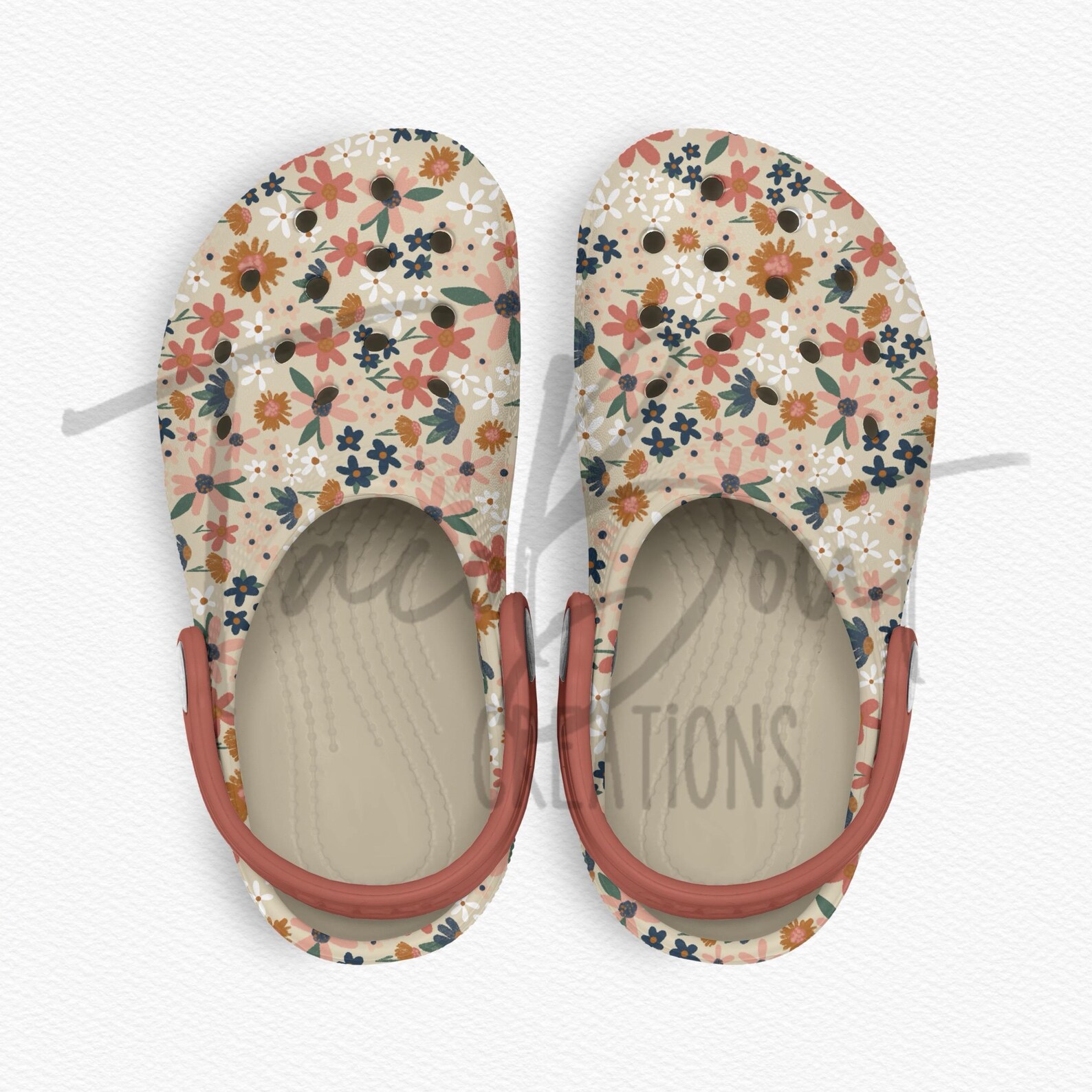 Rubber Cloggs Mock-up, Shoe Mockup, Realistic Clothing Mock-up Template ...