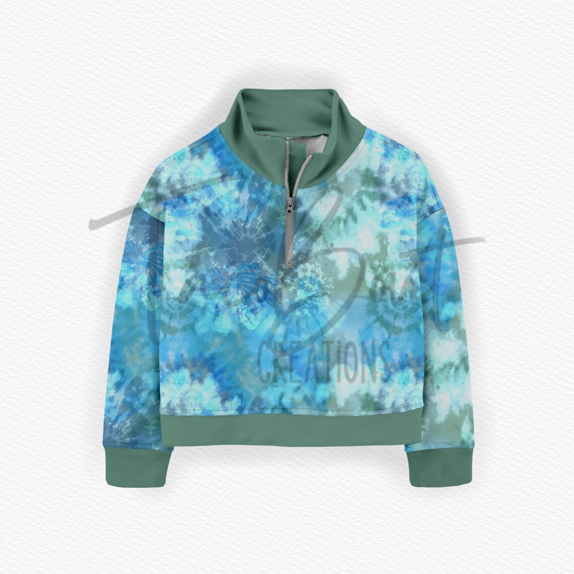 Half Zip Sweater Mock-up Template, Realistic Clothing Mock-up Template ...