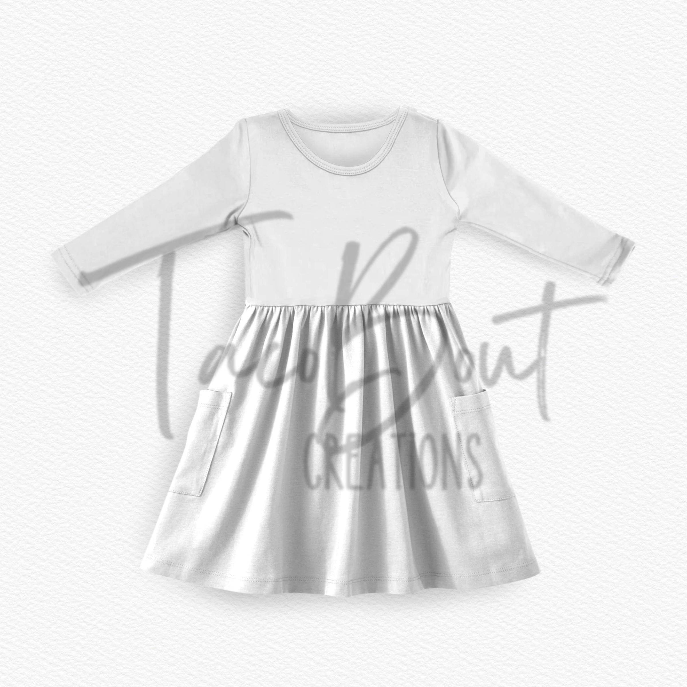 Basic Pocket Dress Mock-up Template, Procreate Mock-up Template ...