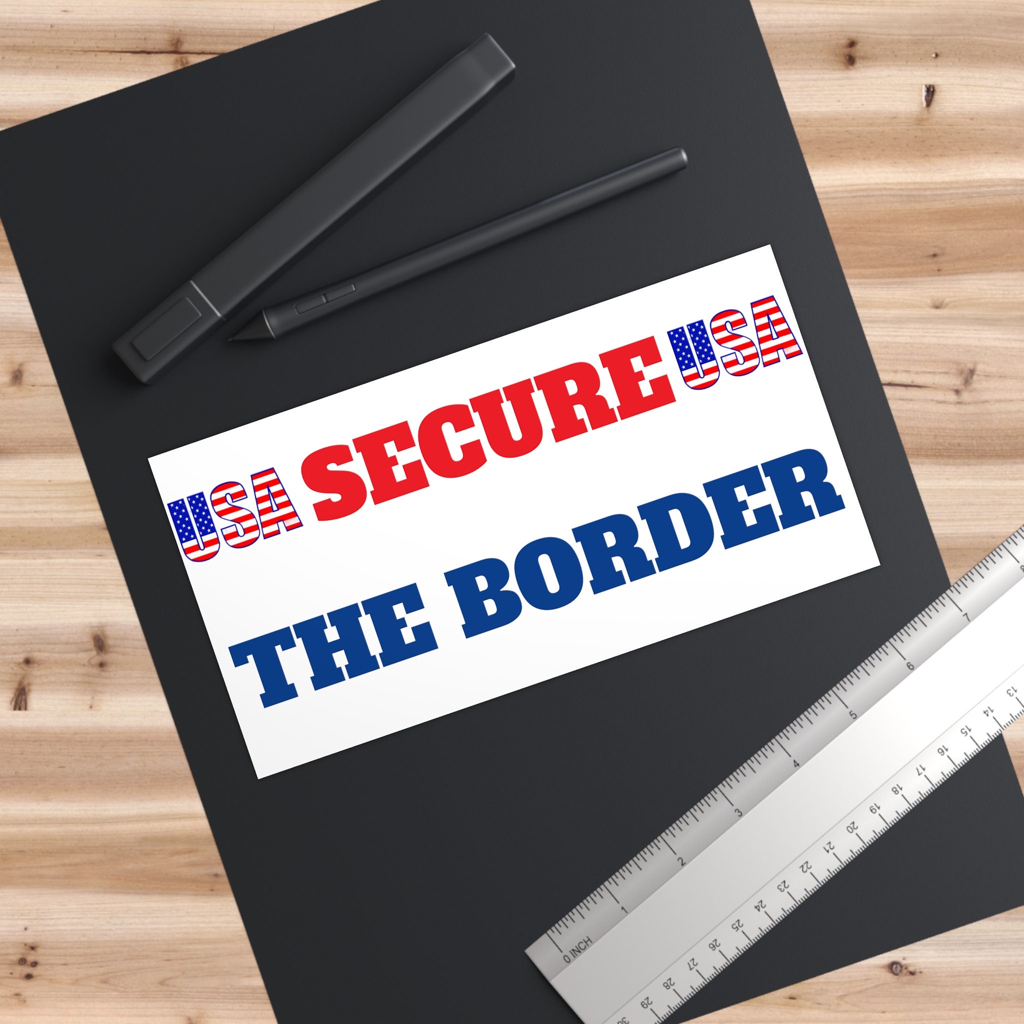 Secure the Border Bumper Sticker - Etsy