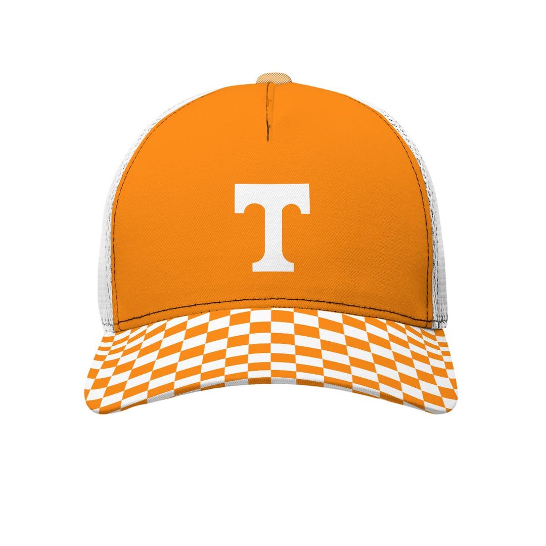 Tennessee Orange and White Peaked Mesh Cap With Box - Etsy