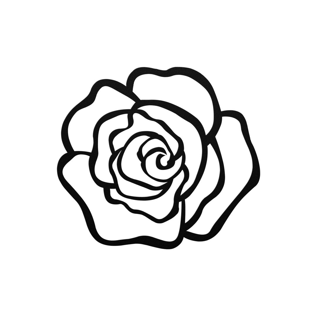 Rose Flower Metal Art - Etsy