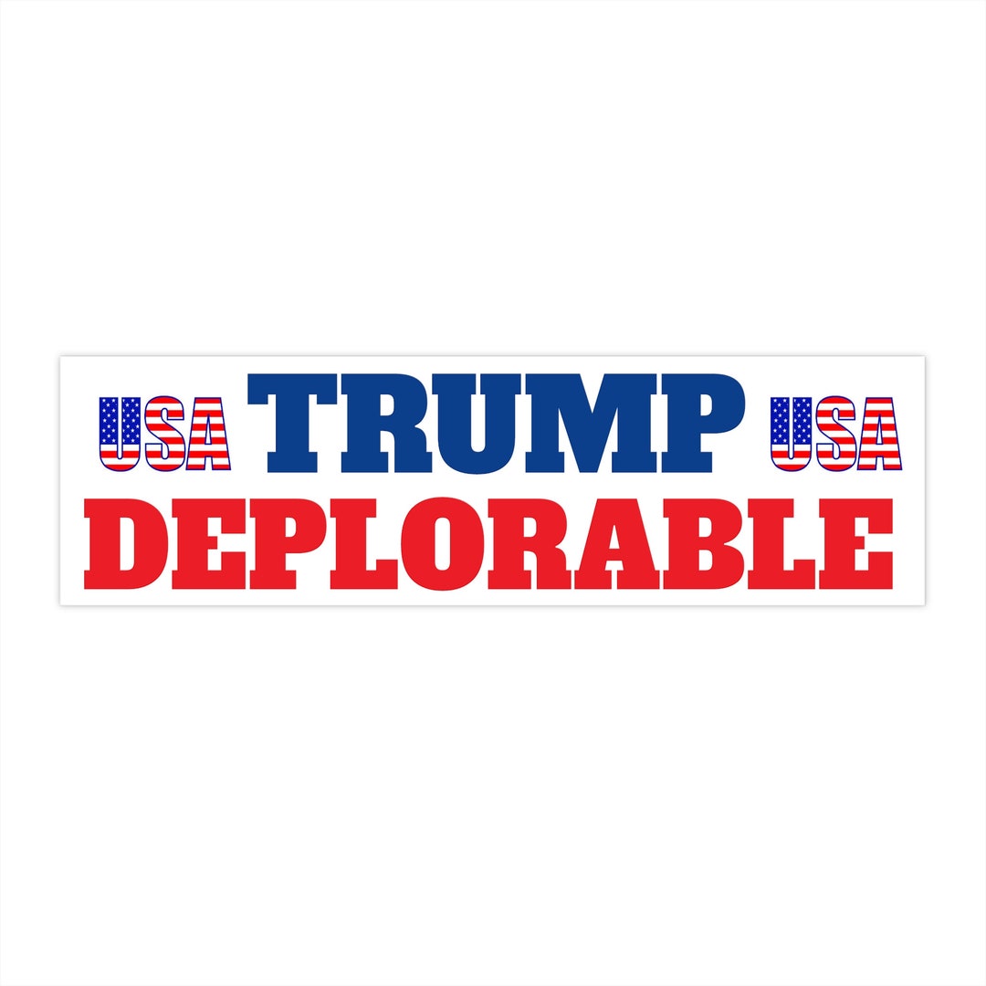 Thrump Deplorable Bumper Sticker - Etsy