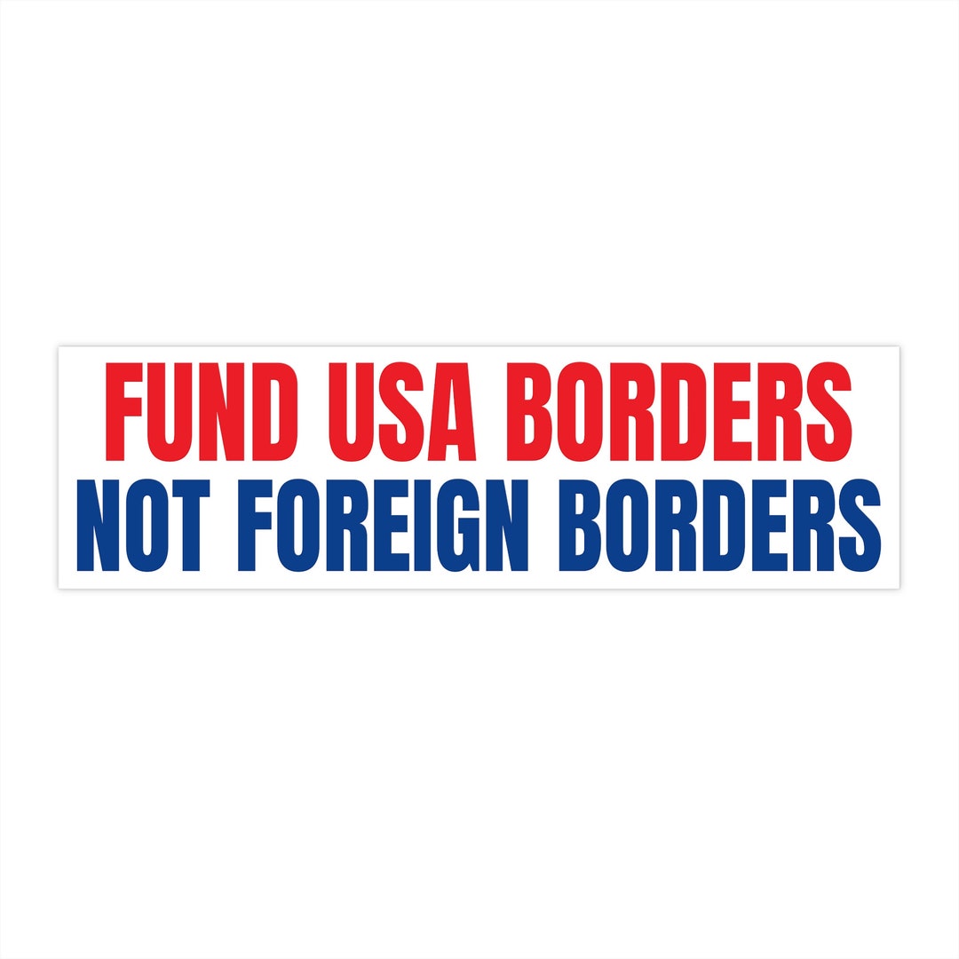 Fund Borders Bumper Sticker - Etsy