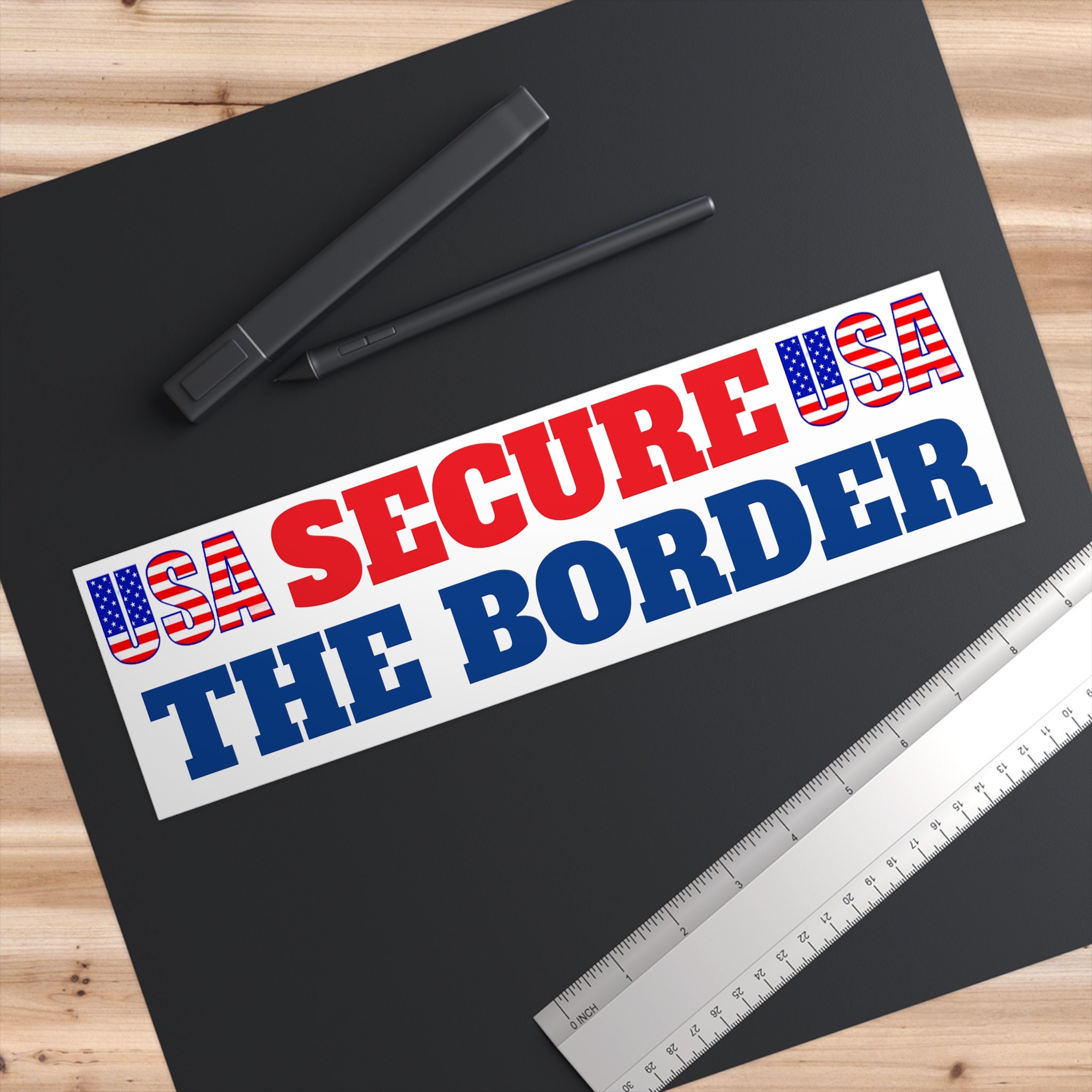 Secure the Border Bumper Sticker - Etsy
