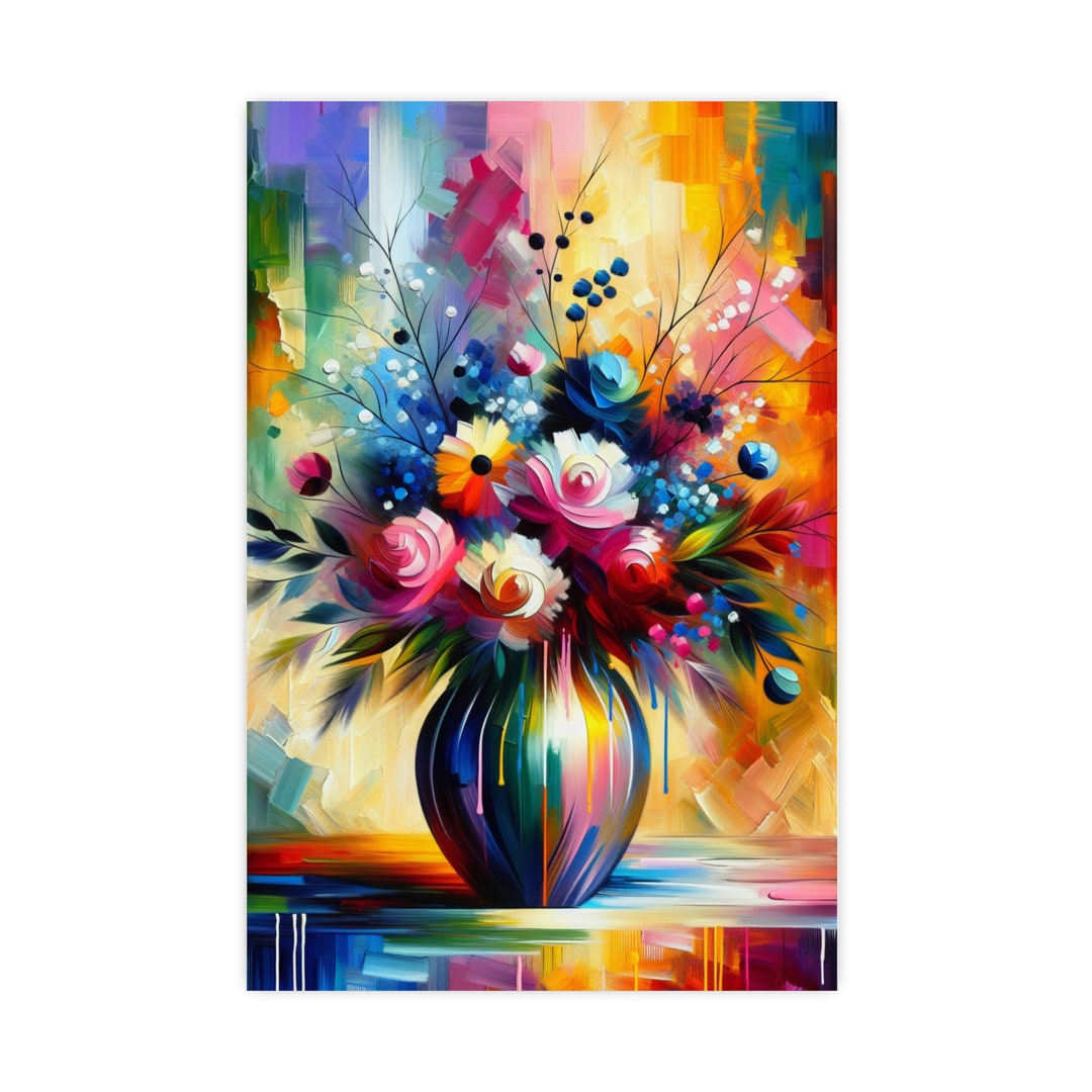 Flower Color Matte Poster - Etsy