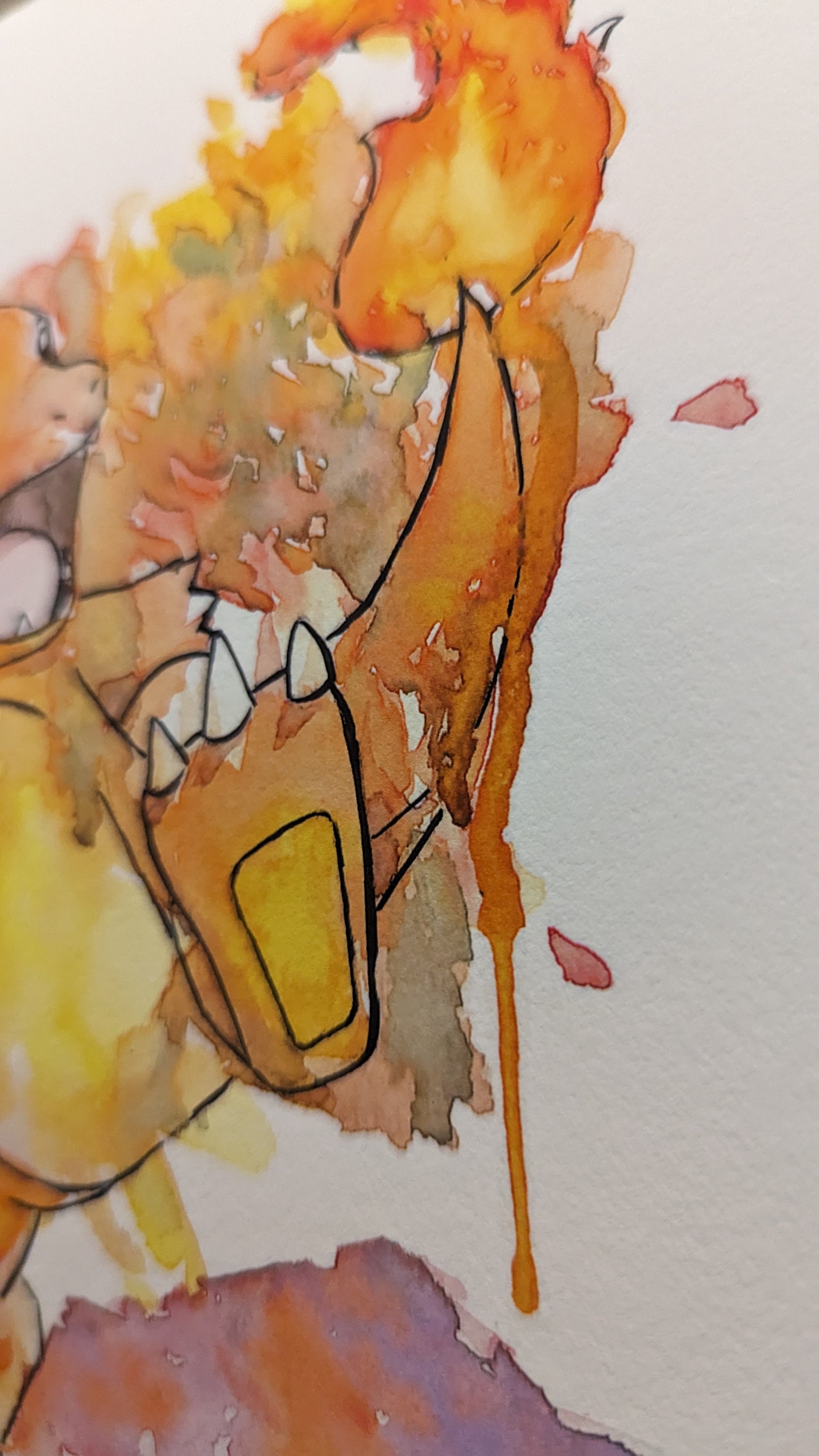 Pokemon Charmander-fanart Watercolor Print-watercolor-high Quality ...