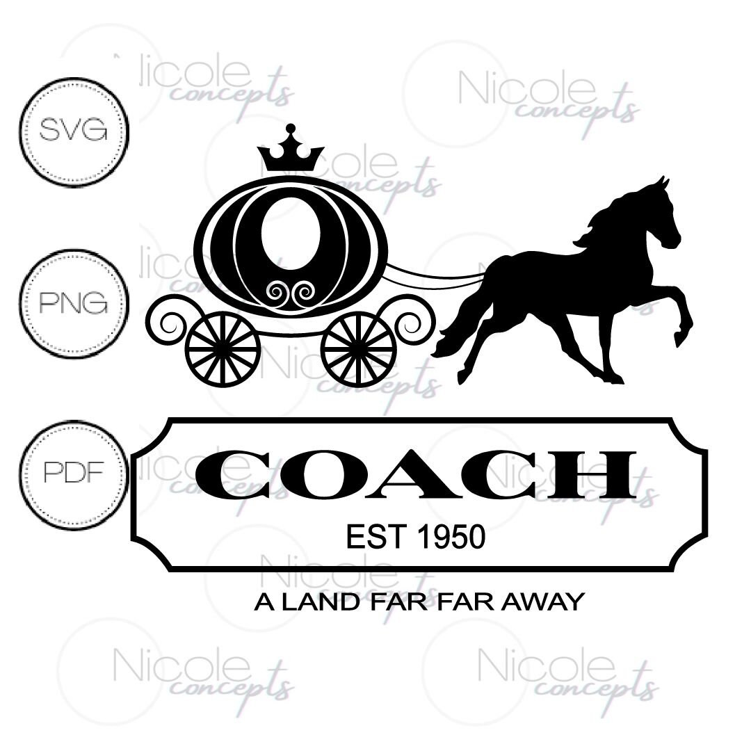Cinderella Carriage SVG Cut File With PNG - Mouse SVG & Pdf - Vacation ...