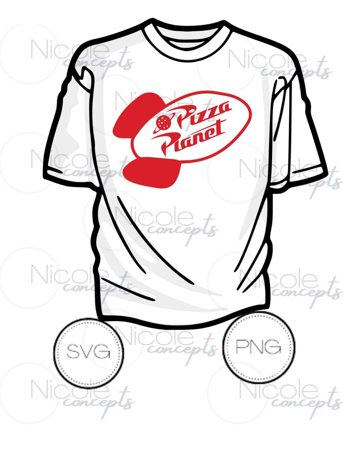 Pizza SVG Rocket Planet PNG -instant Download - Cut File Shirt Decal - Etsy