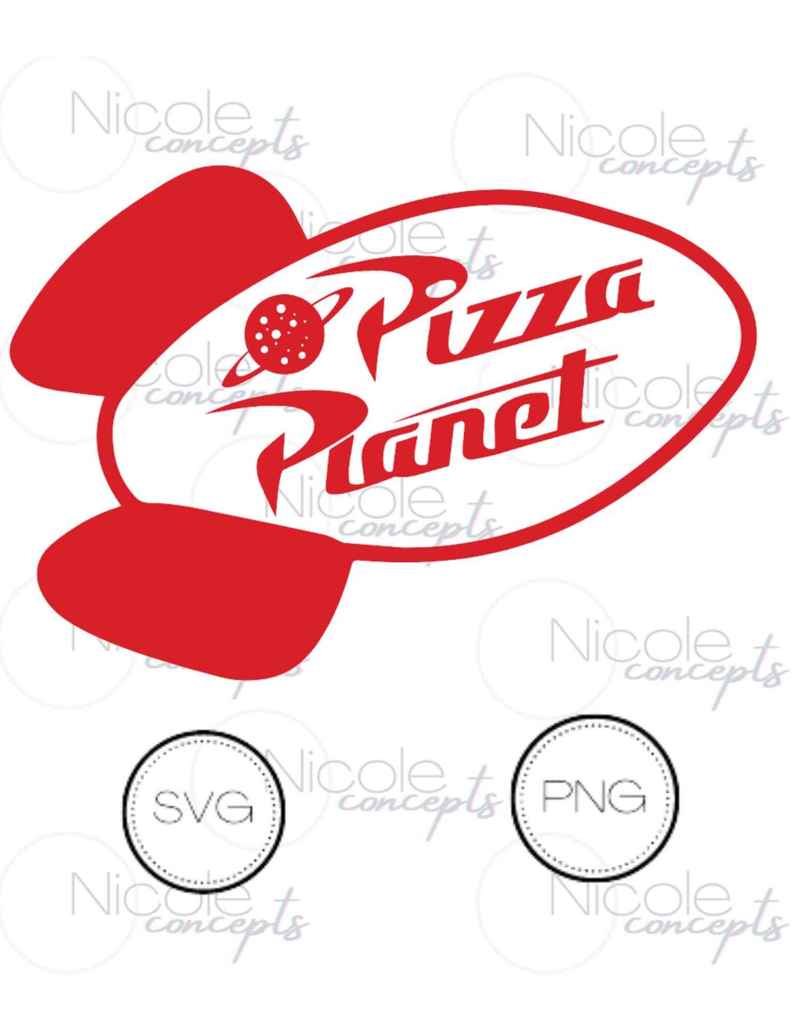 Pizza SVG Rocket Planet PNG -instant Download - Cut File Shirt Decal - Etsy