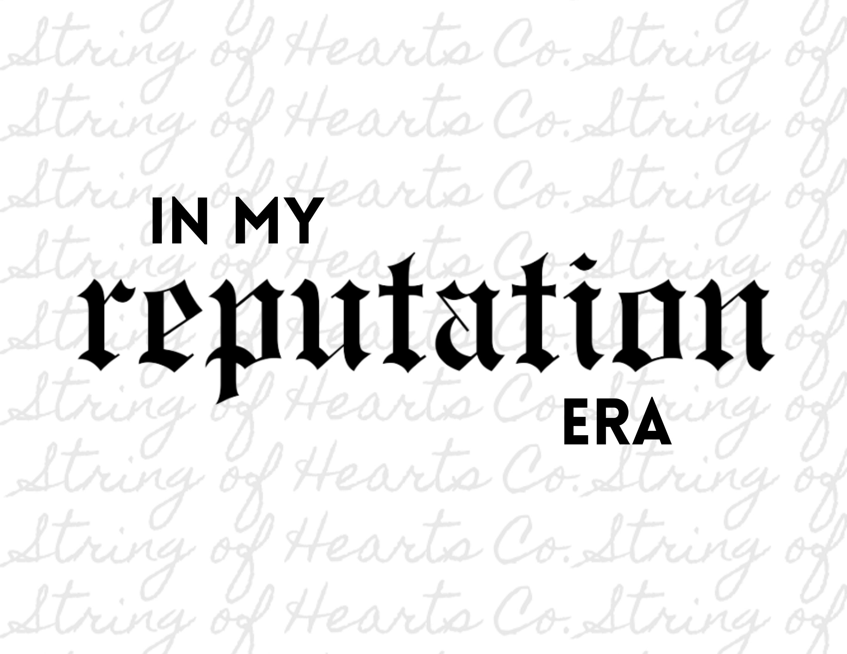 In My Reputation Era Design Bundle Digital Design Bundle With Four ...