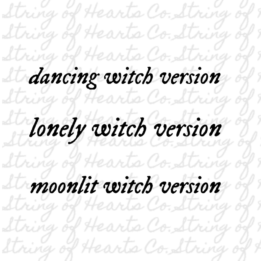 Taylor Swift Evermore Willow the Witch Collection Evermore - Etsy