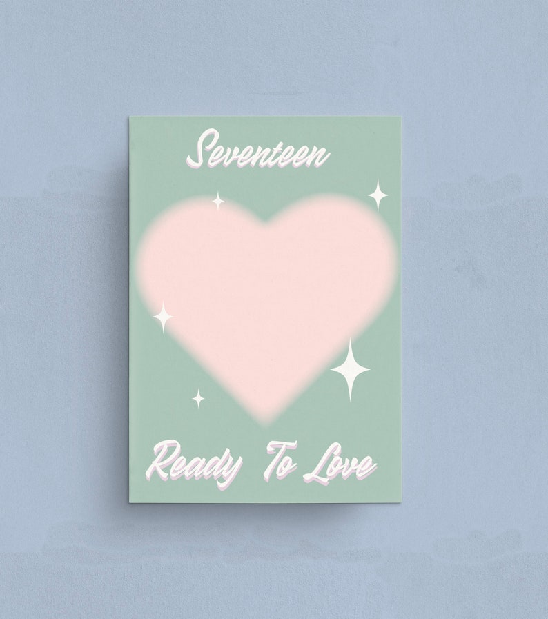 SEVENTEEN ready to Love Wall Print Aesthetic Kpop Decor - Etsy