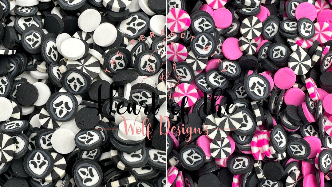 Ghost Face 5mm Clay Slice Mix - Etsy