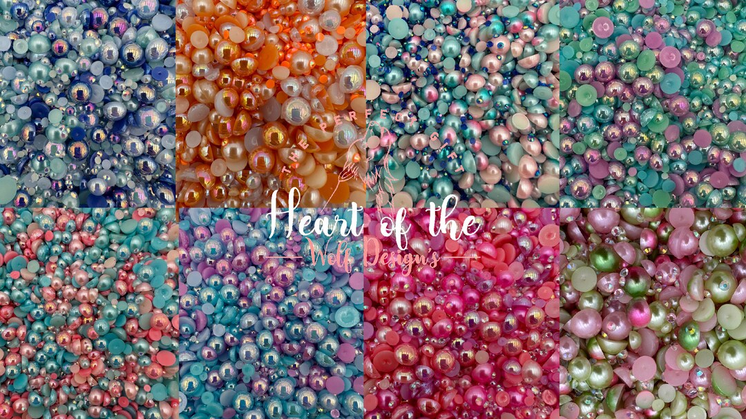 Mermaid Flat Back Pearl Rhinestone Mixes 3-10mm - Etsy