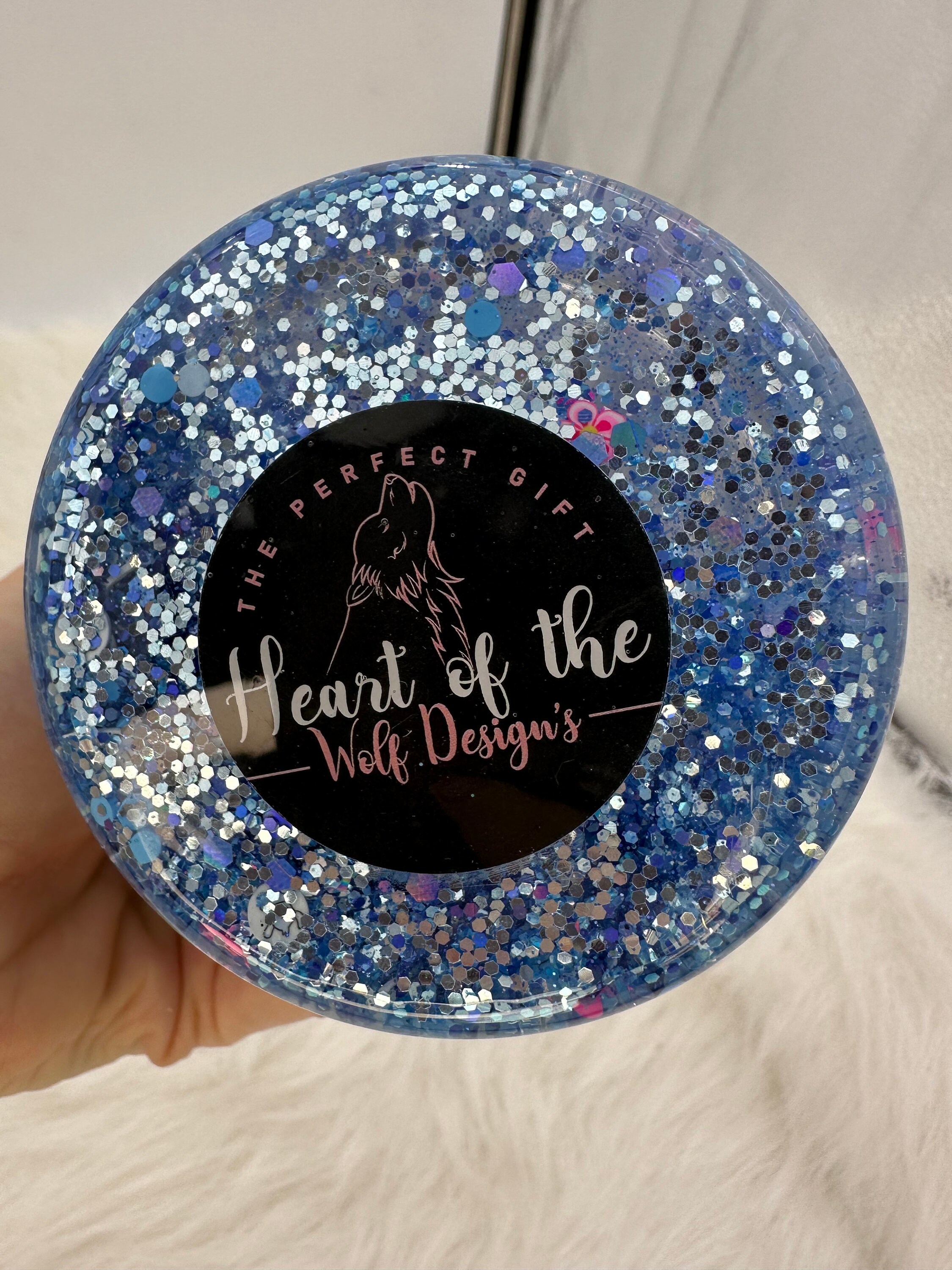 Ohana Blue Stitch and Angel 16 Oz Glass Snowglobe Tumbler - Etsy