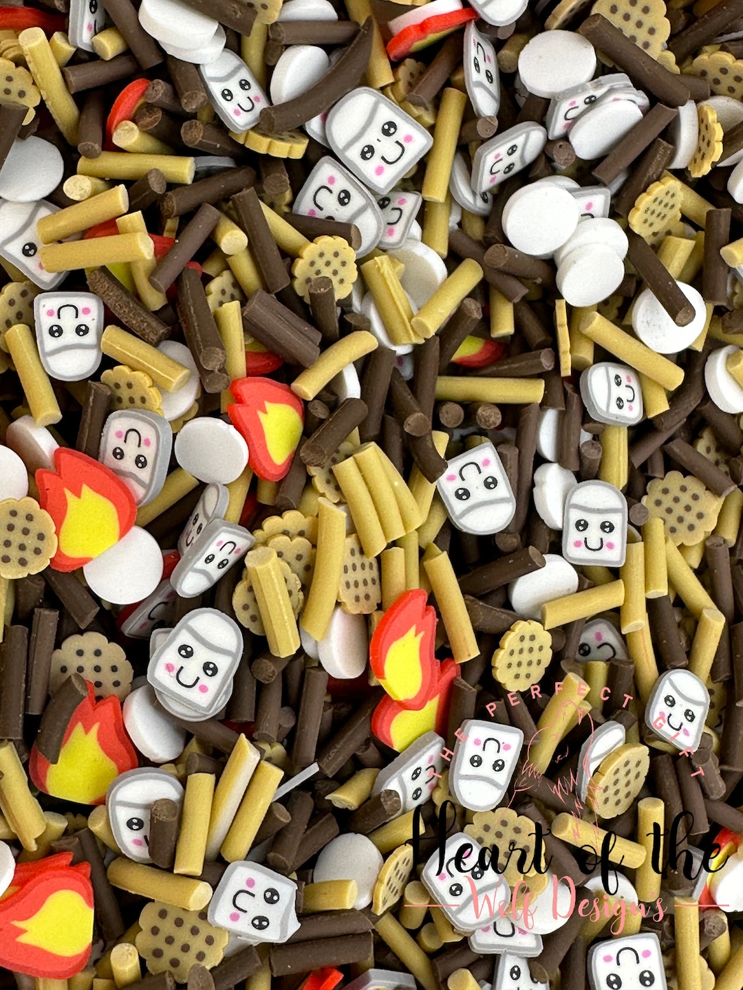 Campfire Smores 5mm Clay Slice Mix - Etsy