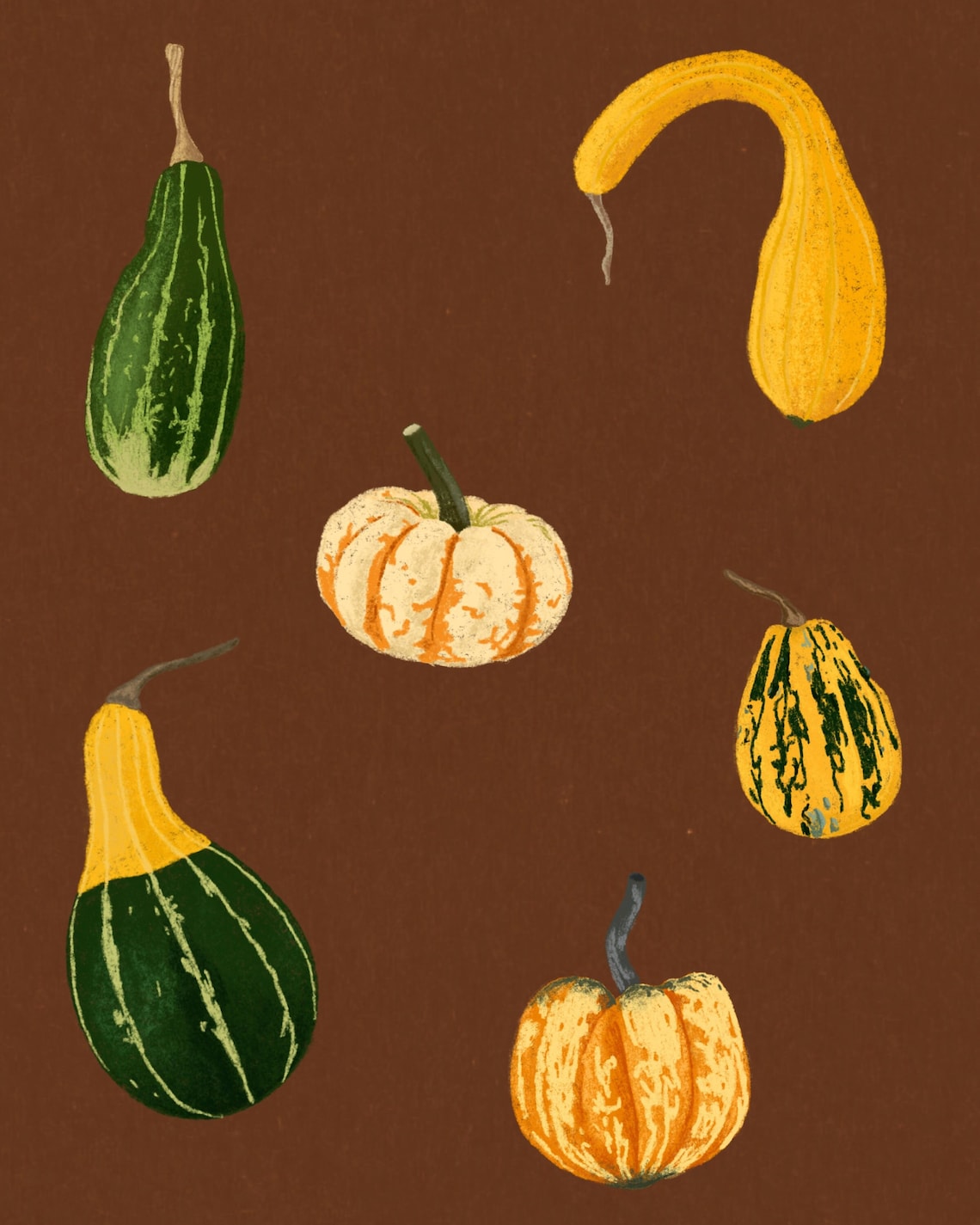 Fall Gourd Printable - Etsy