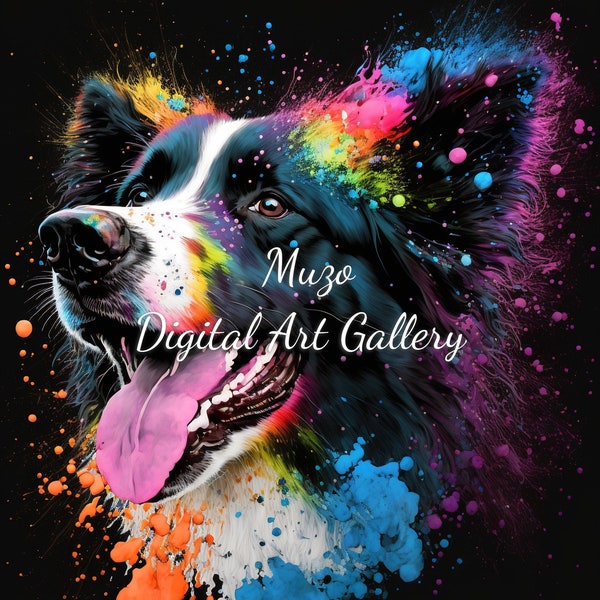 Dog Splash Painting - Etsy