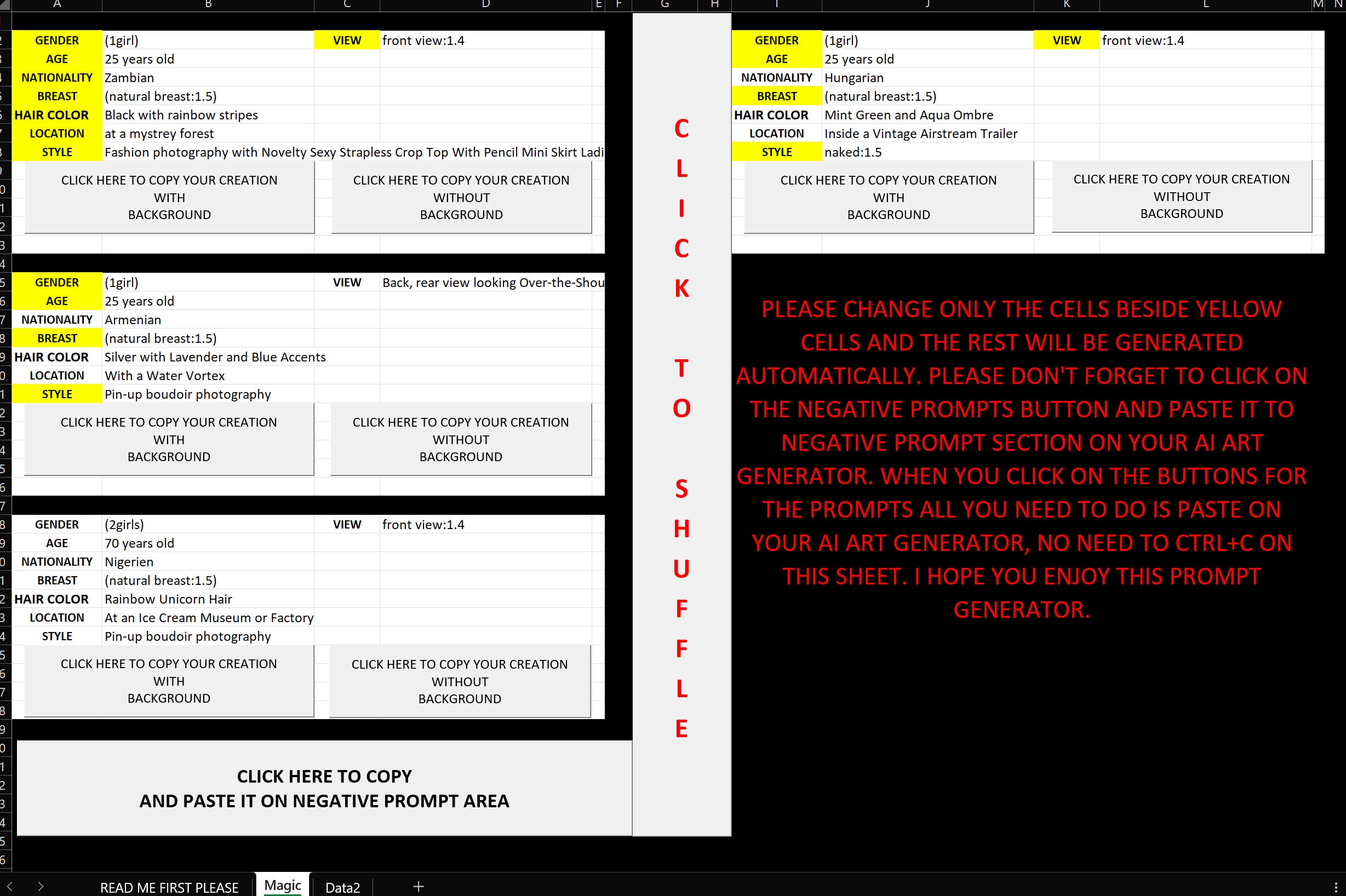 78000+ Mage.space and Stable Diffusion SFW & NSFW Prompt Generator With ...