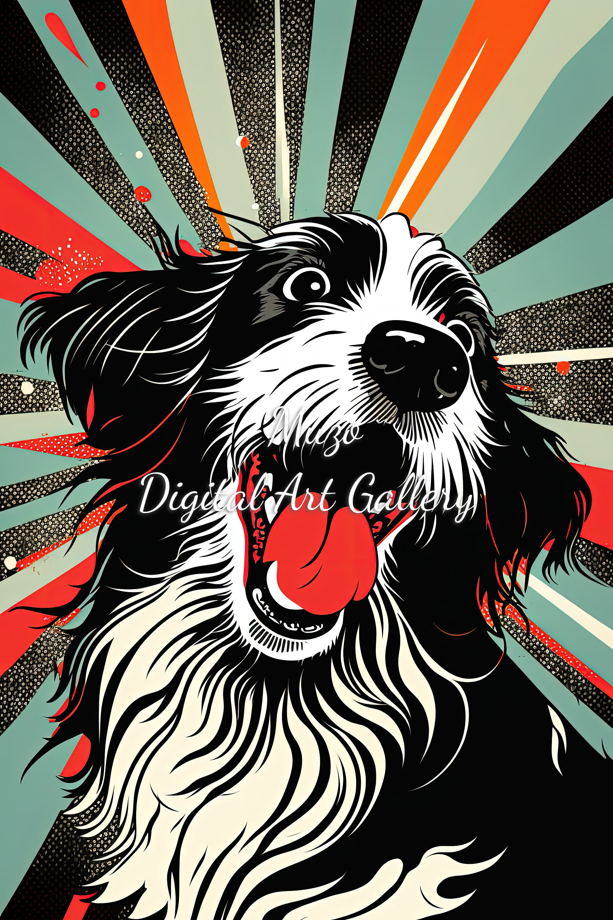 Pop Art Style Dogs Can Be Used for Personal or Commercial Use. Digital ...