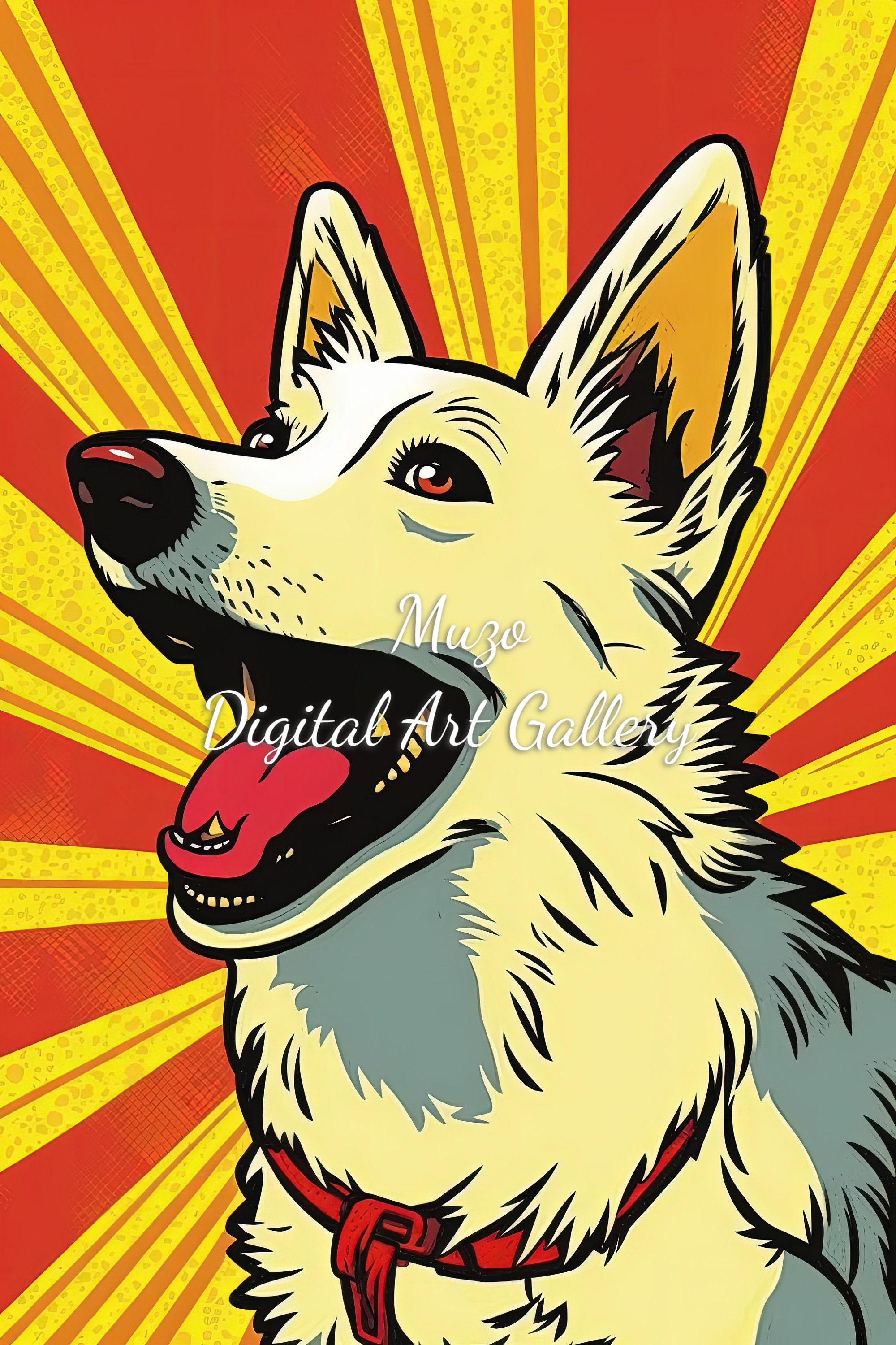 Pop Art Style Dogs Can Be Used for Personal or Commercial Use. Digital ...