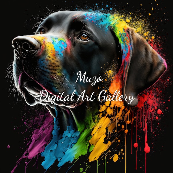 Dog Splash Painting - Etsy