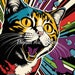 Pop Art Style Cats Can Be Used for Personal or Commercial Use. Digital ...