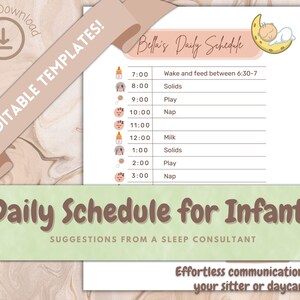 Daily Routine Schedule for Babies | Suggestions From a Sleep Consultant ...