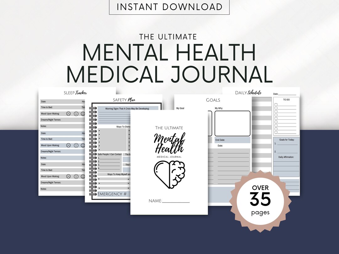 Mental Health Journal Mental Health Printable Mental - Etsy