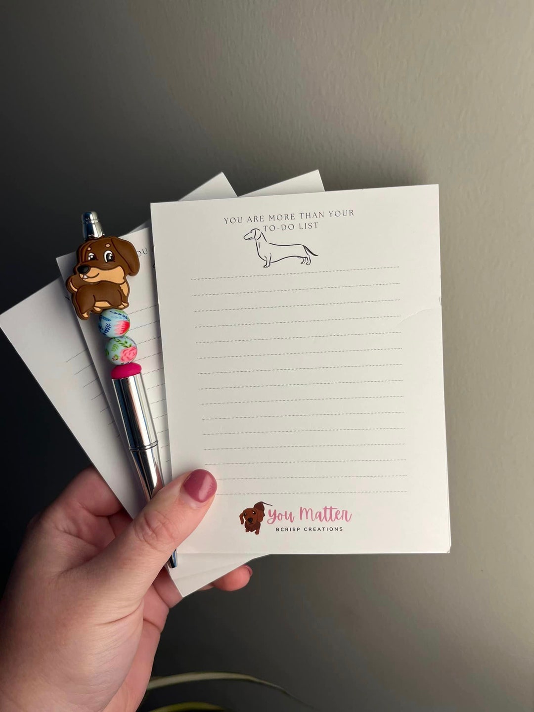 Dachshund To-do List Notepad, Dog Mom Stationery (25 Sheets) - Etsy