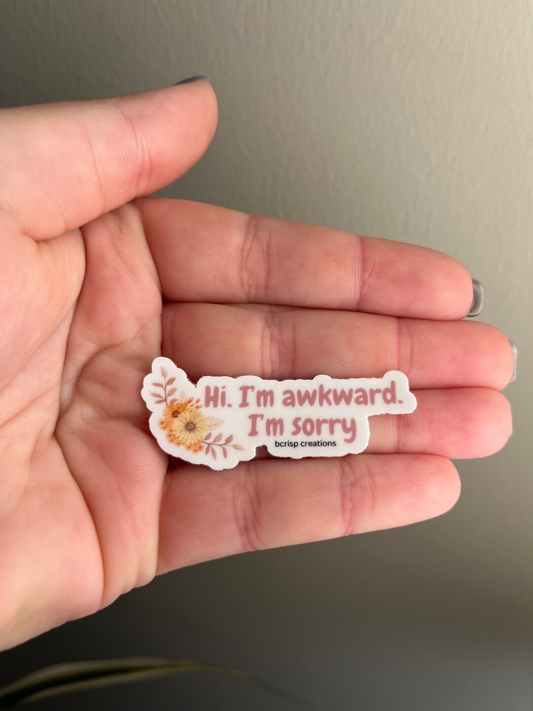 Awkward Sticker, Funny Stickers, Introvert Quotes, Water Bottle ...