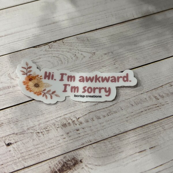 Awkward Sticker - Etsy