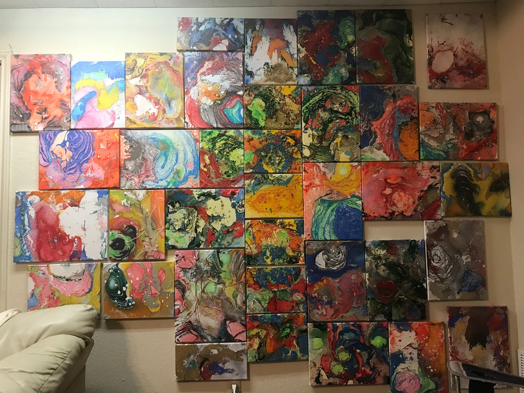Hand-made Hydro Dipped Abstract Art. Infused With Crystals Nature &love ...