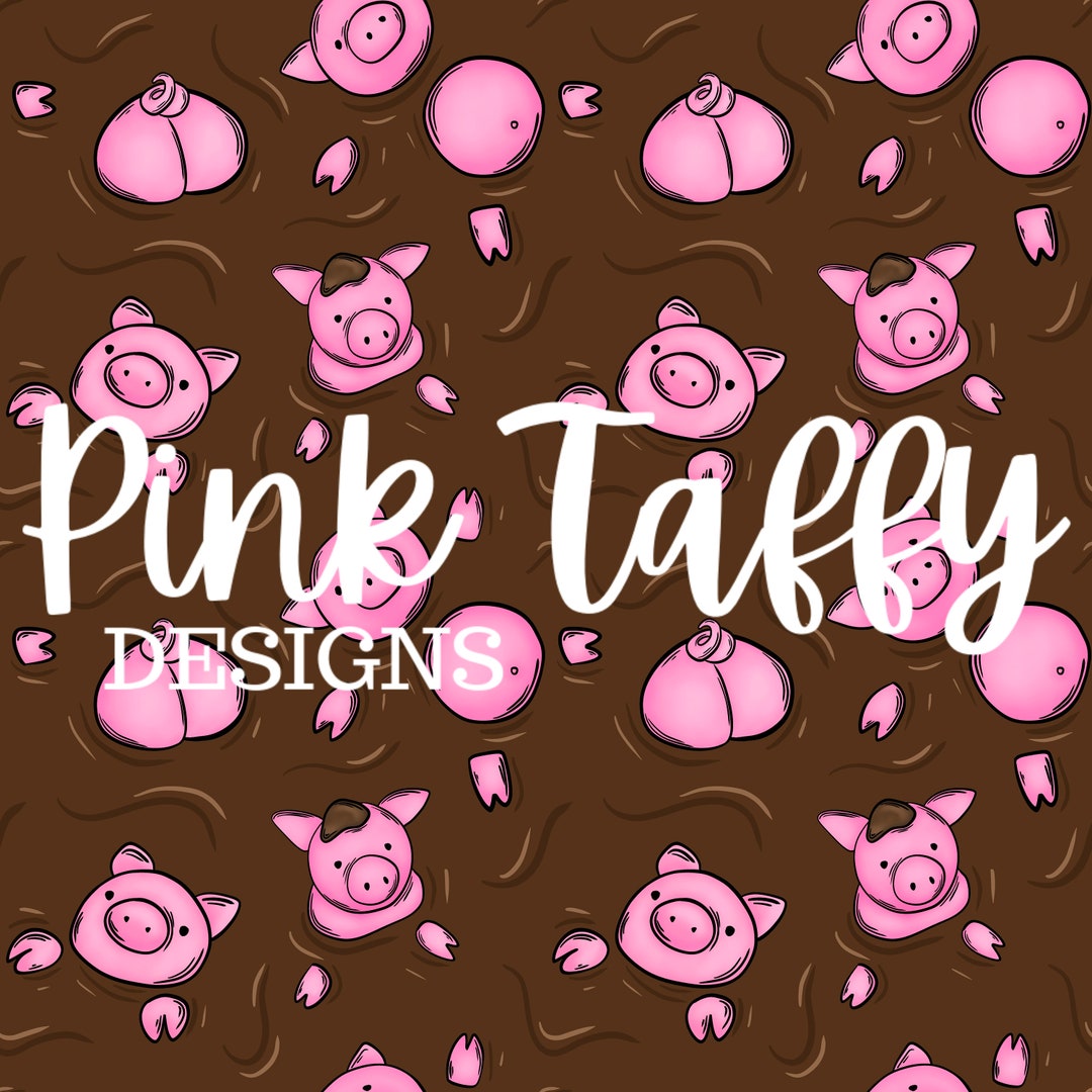 Muddy Piggies Farm Animal Cute Country Mud Pig Piglet Piggy Pink Brown ...