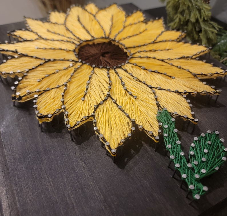 Sunflower String Art, Sunflower Gift, Sunflower Decor - Etsy