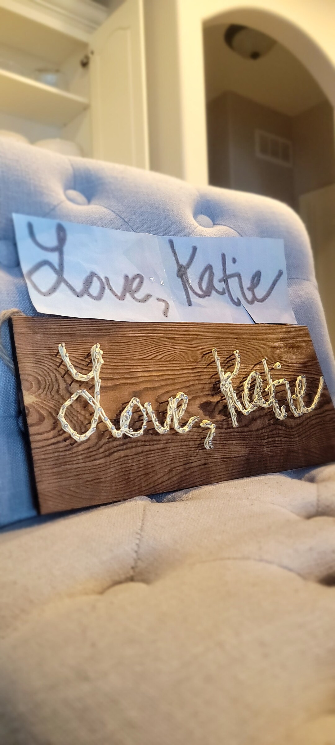 Custom Handwriting String Art Sign - Etsy