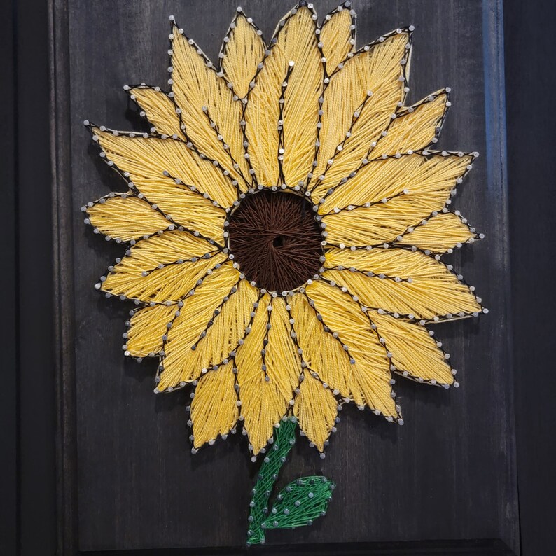 Sunflower String Art, Sunflower Gift, Sunflower Decor - Etsy